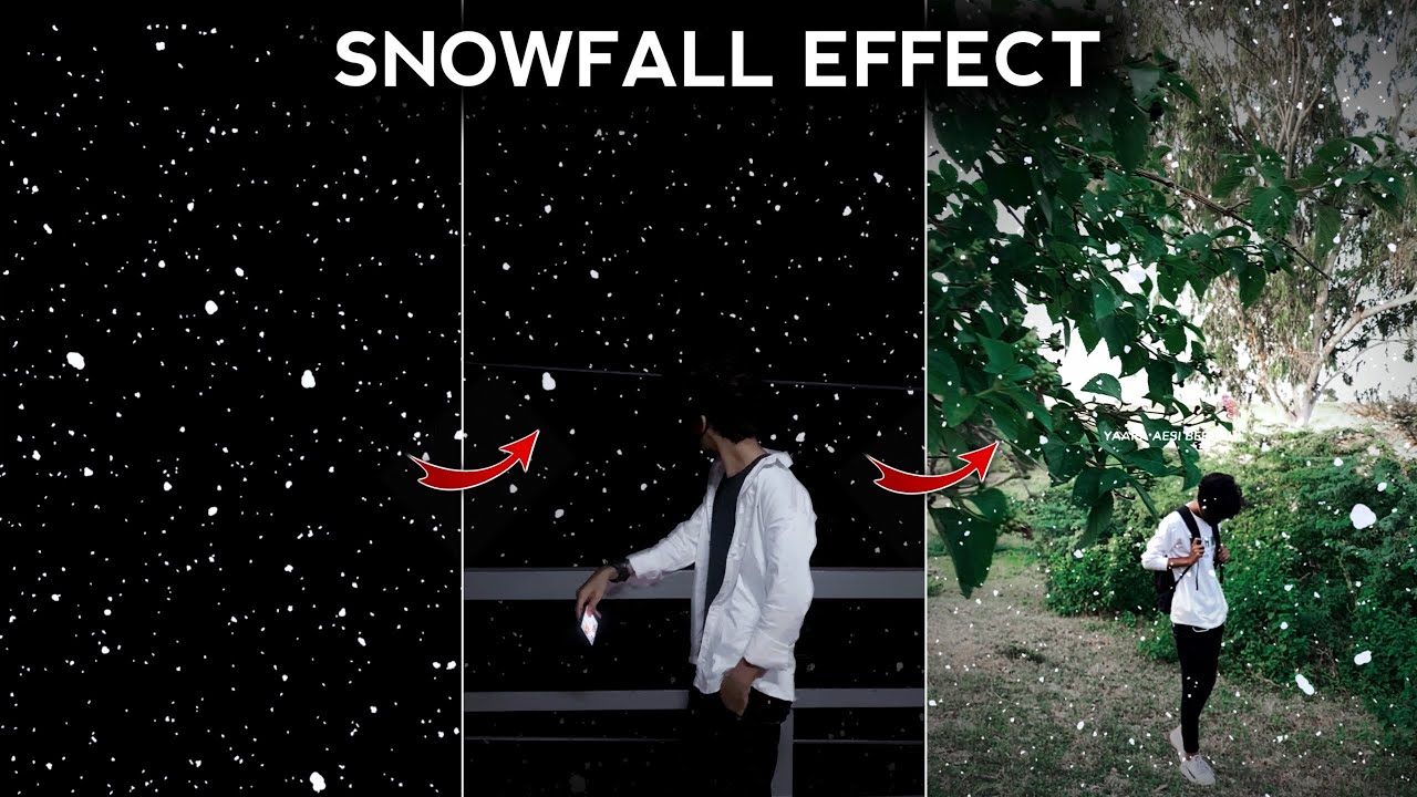 How to edit Snowfall Effect video editing 100% viral😱🔥| snowfall effect ...