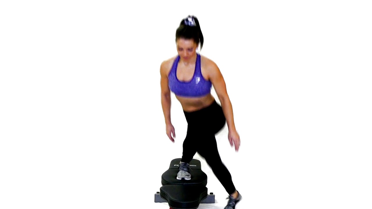 Bench Step Overs Left - YouTube