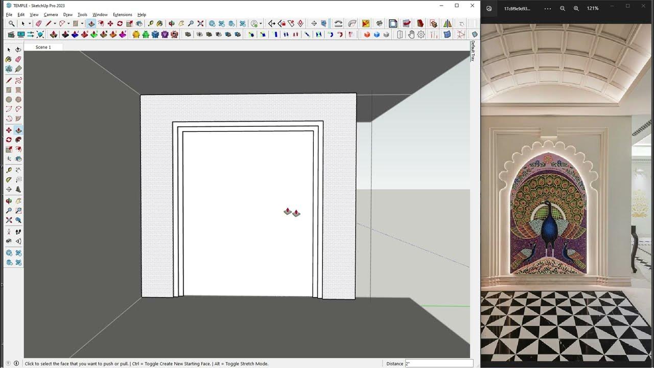 How to replicate this in sketchup. |replicate Jpg to sketchup| - YouTube