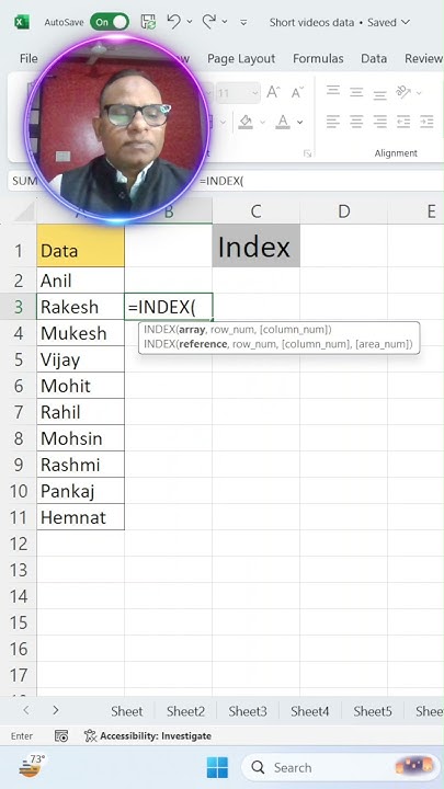 ⚡How to Use the INDEX Formula in Excel | 🔥INDEX Function in Excel | ⚡INDEX vs. VLOOKUP #excel ...