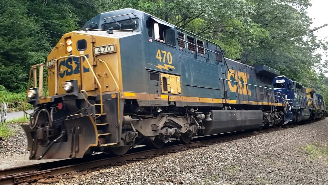 Slow EDRJ With CSX AC44AH Leading - YouTube