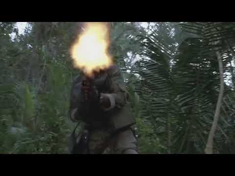 Predator Minigun Scene - YouTube