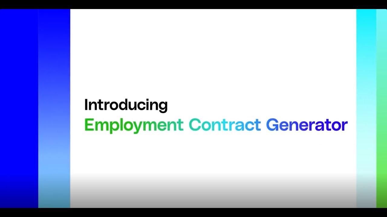 G-P’s Employment Contract Generator - YouTube