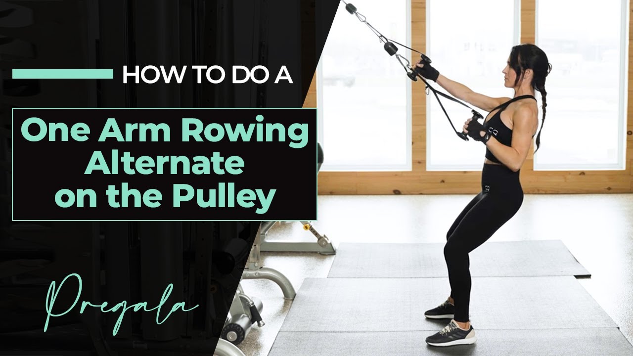 How to | One Arm Rowing Alternate on the Pulley | Anick Fontaine - YouTube