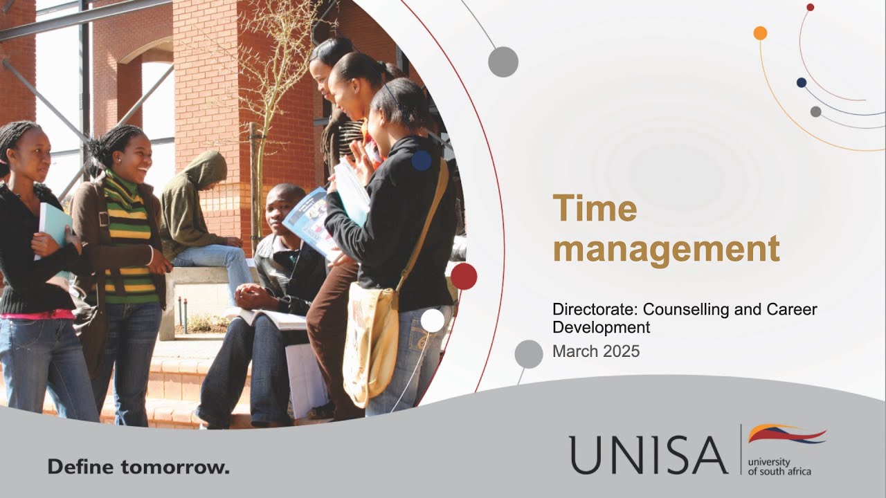 Unisa Time Management workshop - YouTube