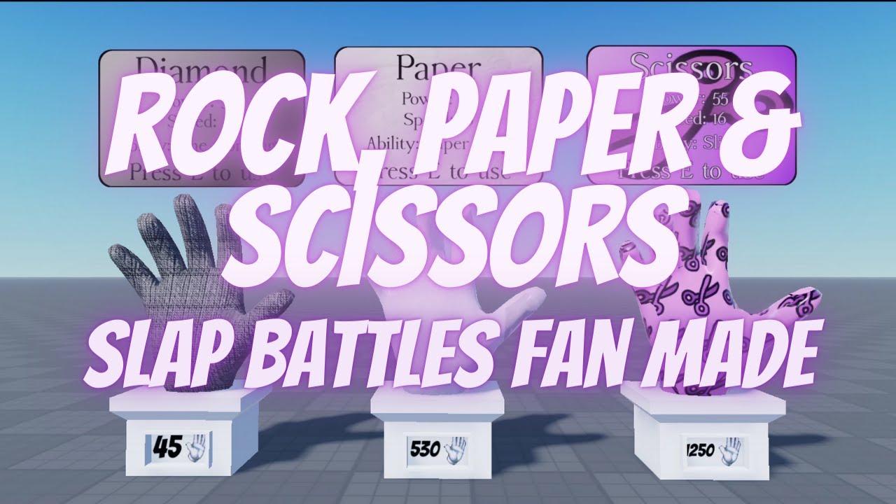 Rock, Paper & Scissors │ Slap Battles Fan Made - YouTube