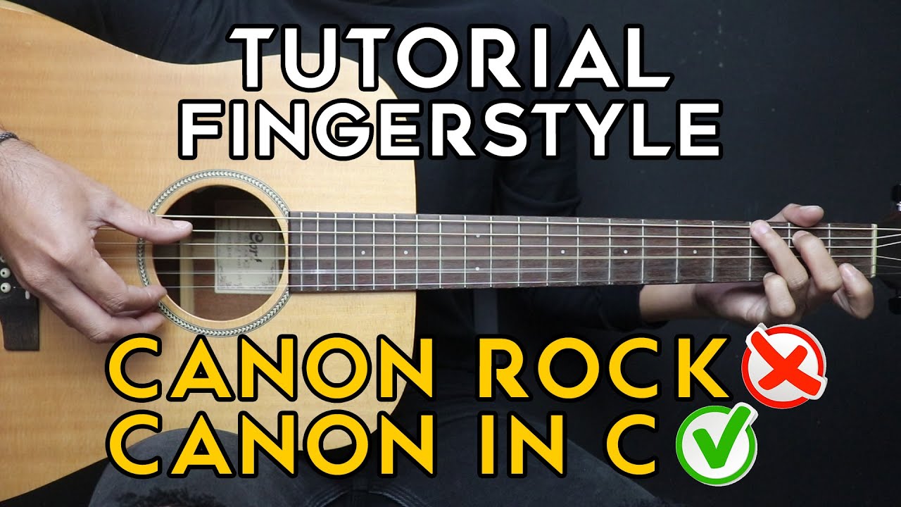(TUTORIAL GITAR) CANON IN C - CANON ROCK AKUSTIK GAMPANG - YouTube