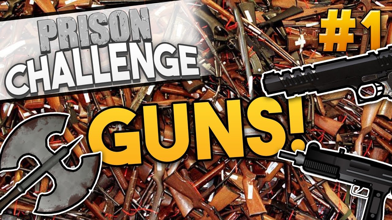 Prison Architect ARMORY CHALLENGE ★ GUNS FOR EVERYONE! (#1) - Prison ...
