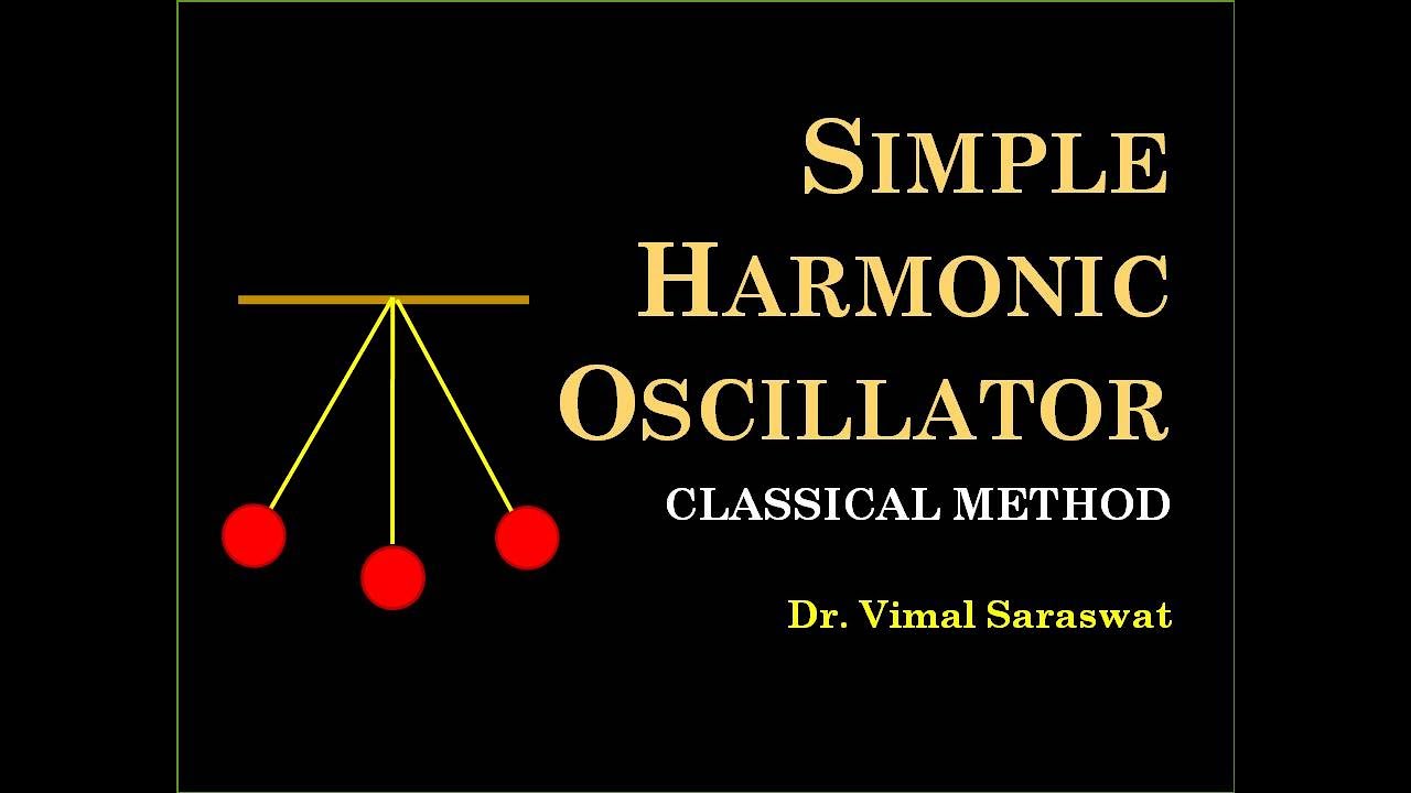Simple harmonic oscillator : Classical simple harmonic oscillator - YouTube
