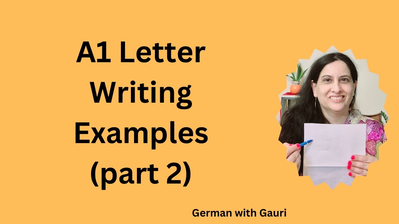 German letter writing examples( Part 2) | A1 Letter writing | German ...