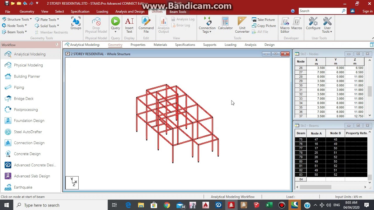 Staad pro Connect Edition Concrete Design Part 1 - YouTube