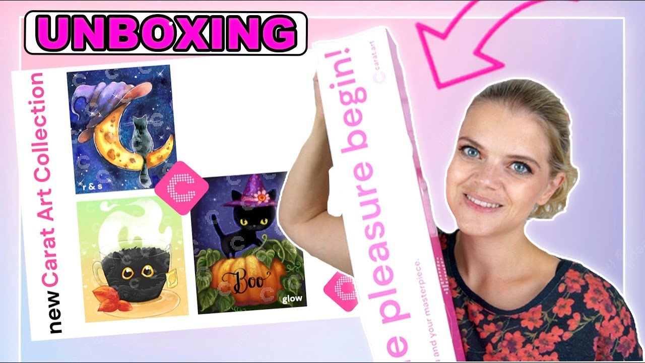 DIAMOND PAINTING UNBOXING 🥰 Carat.art +RABATTCODE - YouTube