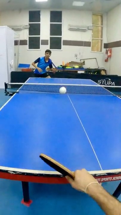 Table Tennis Defense Training vs Karnataka Rank 3 | Table Tennis Player ...