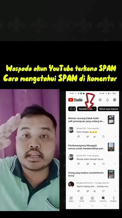 waspada akun YouTube terkena SPAM || Cara mengetahui SPAM di komentar#shorts - YouTube
