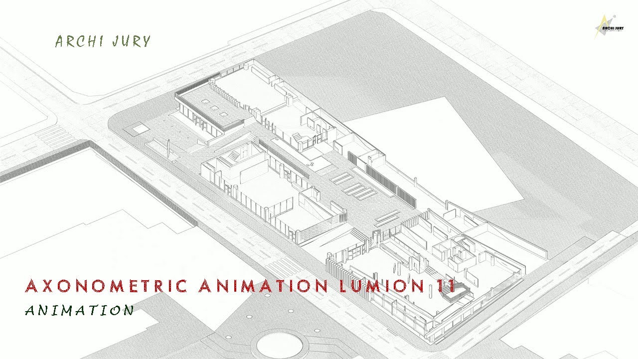Axonometric animation lumion 11 || archi jury - YouTube