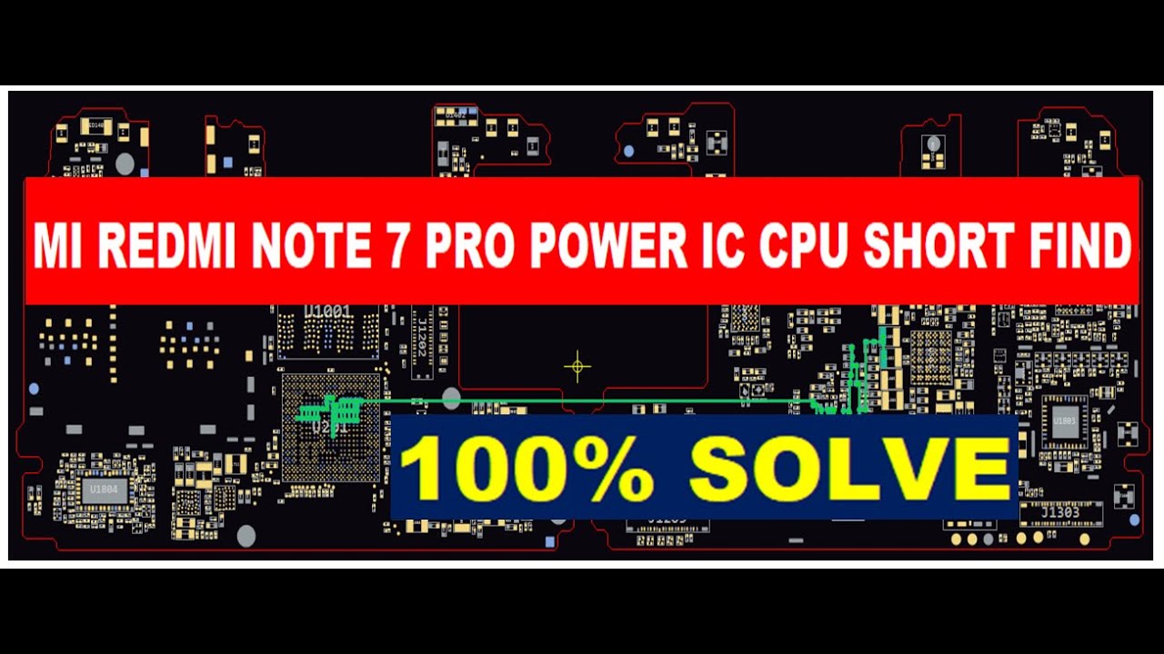 Mi Redmi Note 7 Pro Power IC CPU Short Find | BITMAP | Bot Short - YouTube