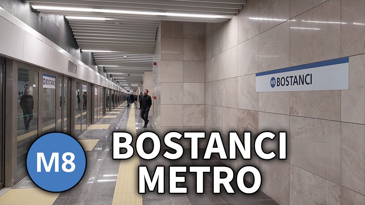 M8 Bostancı Metro İstasyonu Turu | Girişten Perona - YouTube