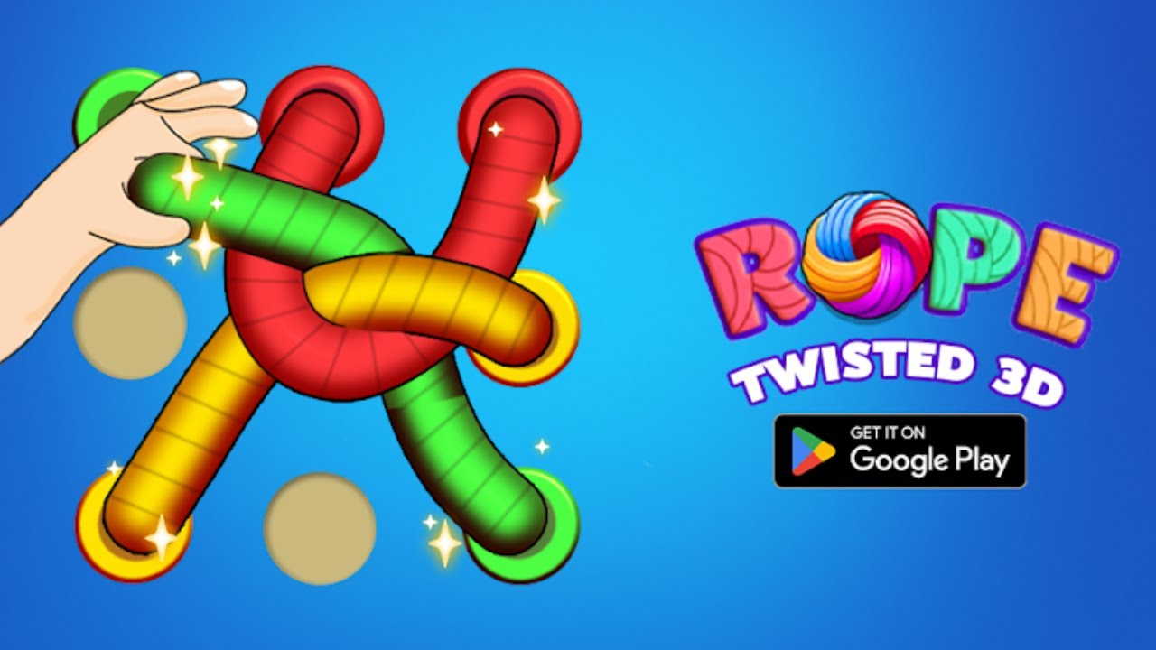 Rope Twisted 3D- Tangle Puzzle Gameplay Android Mobile - YouTube