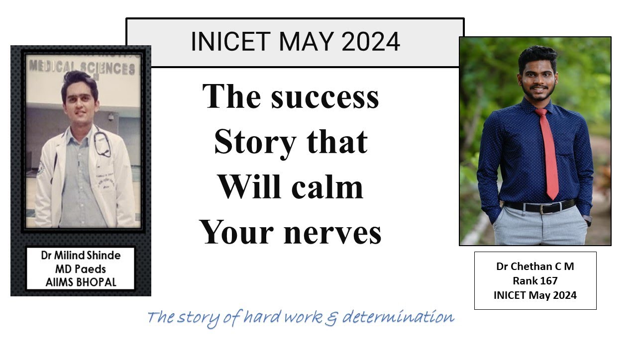 INICET May 2024- The story that will calm your nerves I Dr Chethan C M ...