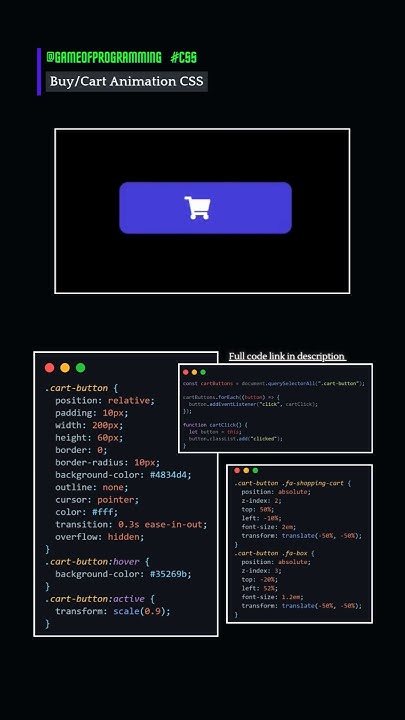 Buycart Animation Using Css 👾👨‍💻 Webdesign Coding Coder Shorts Music Frontend Htmlcss