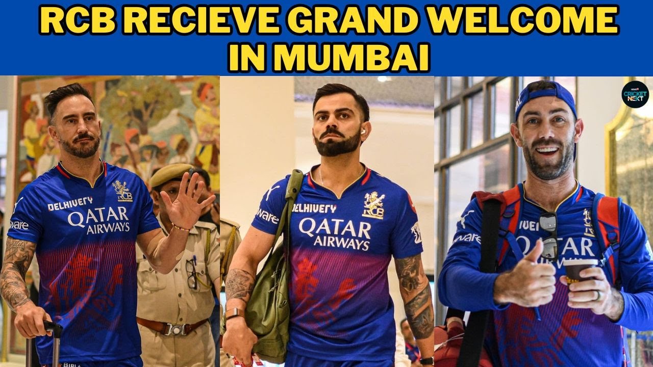 Royal Challengers Bengaluru Recieve Grand Welcome in Mumbai | RCB vs MI ...