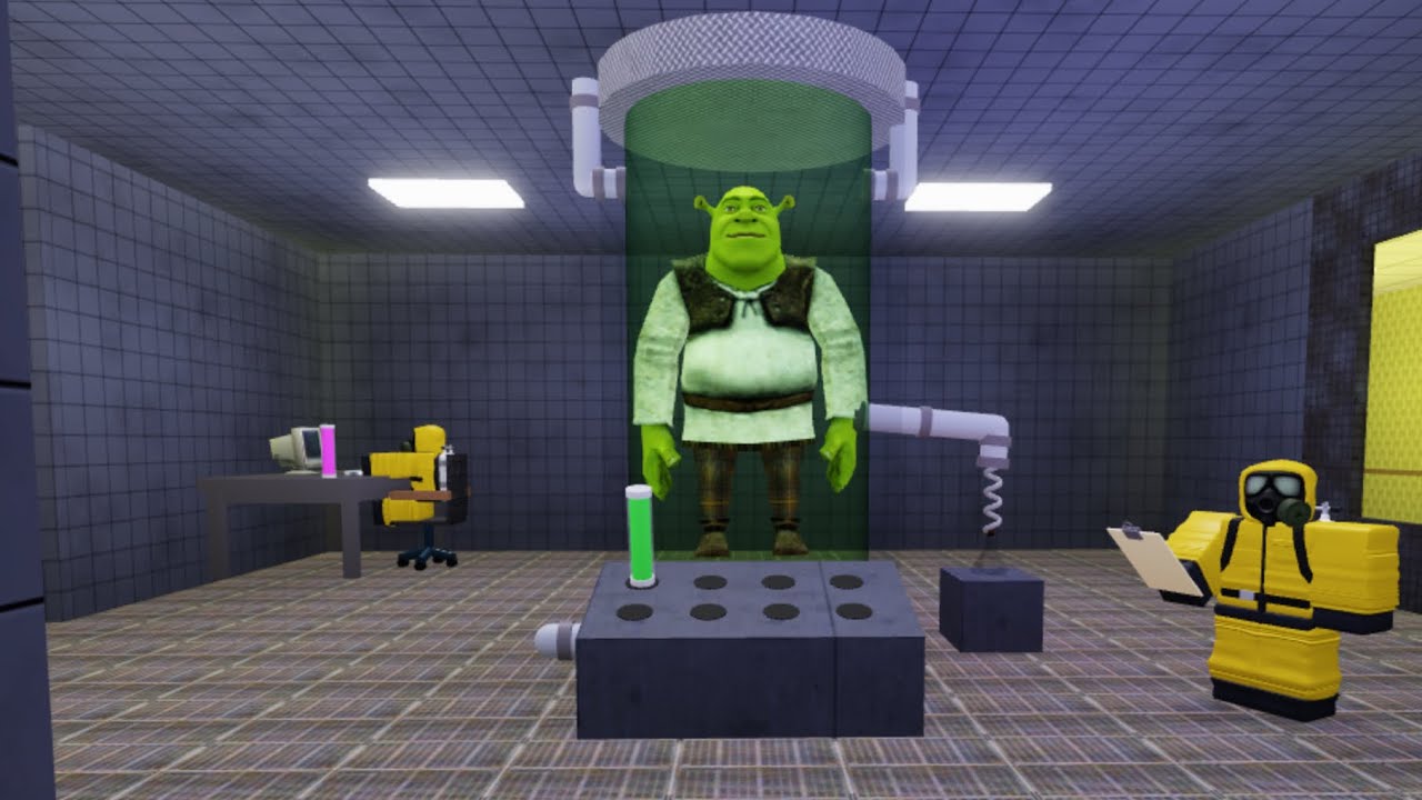 Шрек в закулисье, Уровень the lab shrek in the backrooms - YouTube