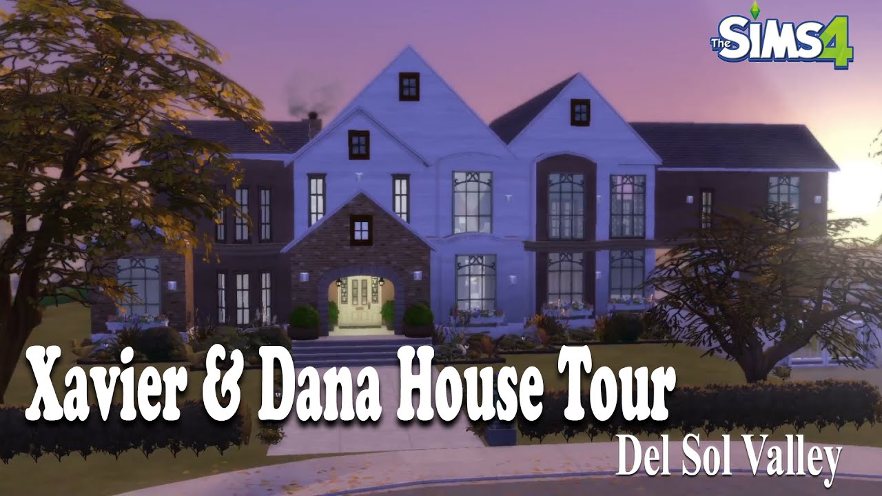 Sims 4 House Tour - (A Model Romance) Xavier and Dana's New House # ...