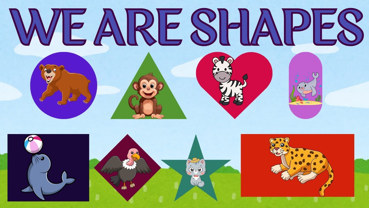 Shapes song | shapes rhymes | we are shapes | Nursery Rhymes for kids ...