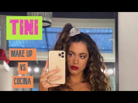 Tini su devoción por el make up y ¿con la cocina? - YouTube