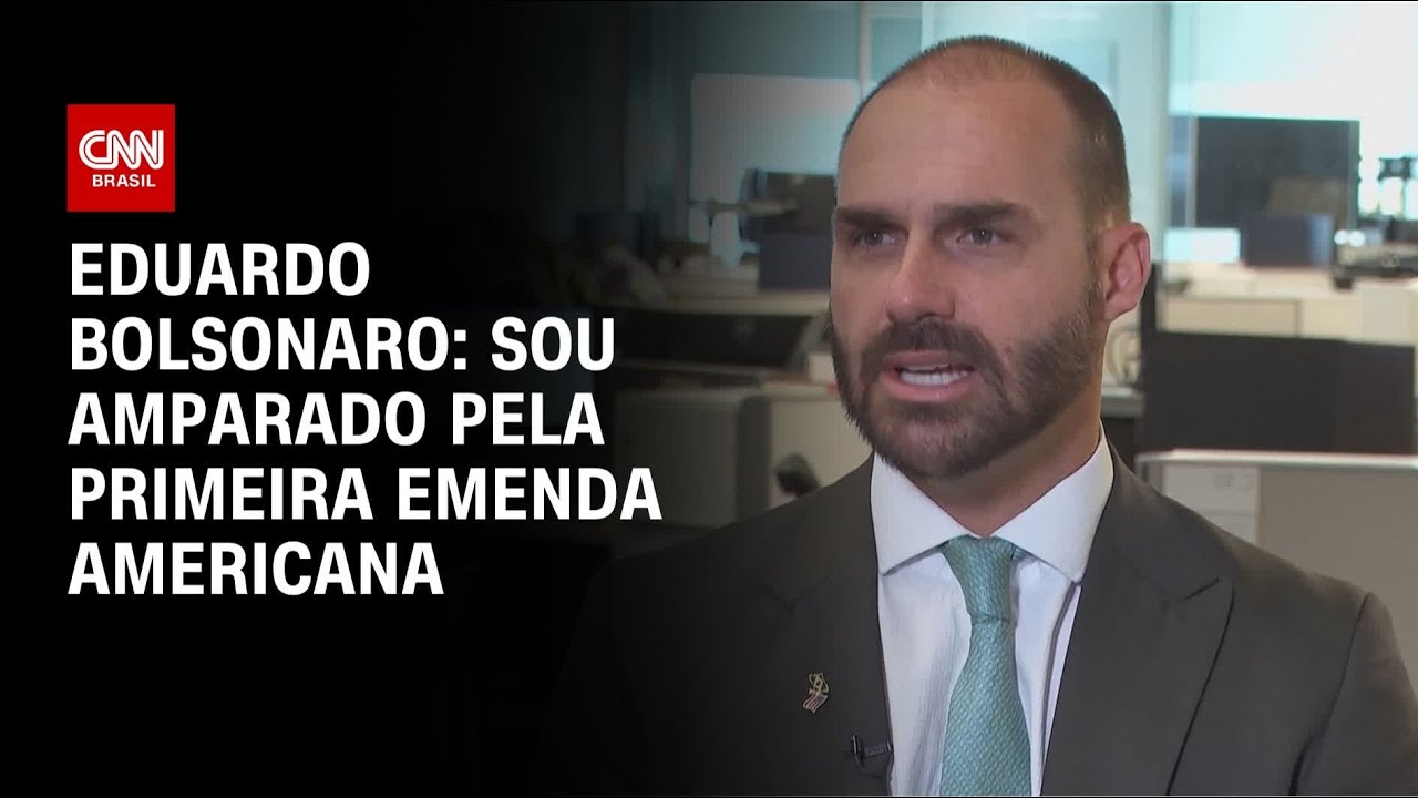 Sou amparado pela primeira emenda americana, diz Eduardo Bolsonaro ...