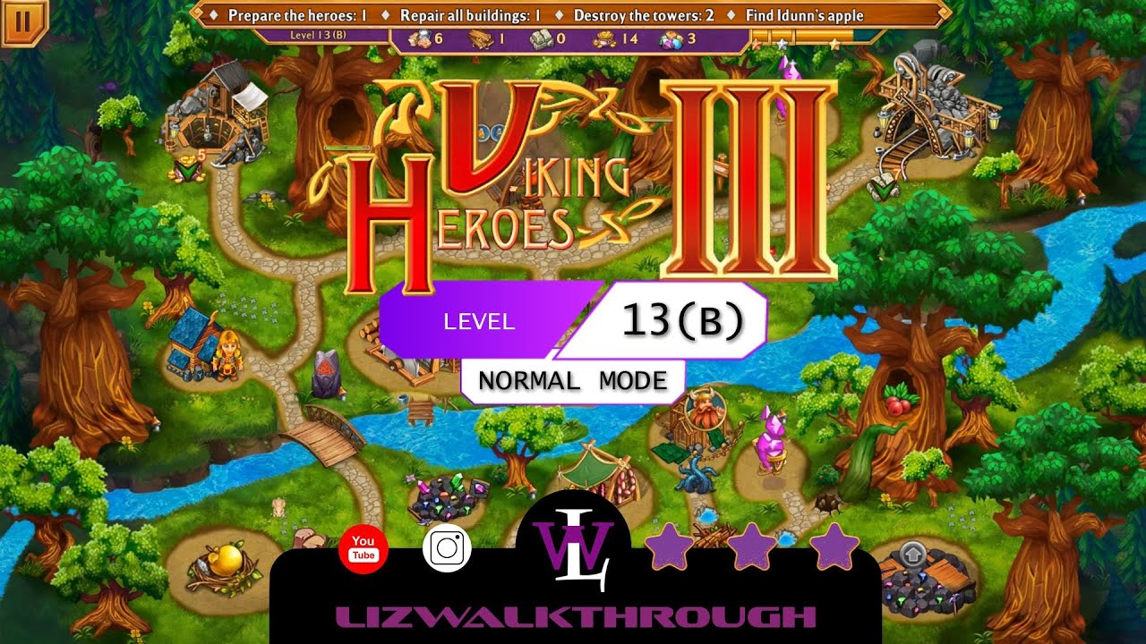 Viking Heroes 3 - Level 13B - Normal Mode - YouTube