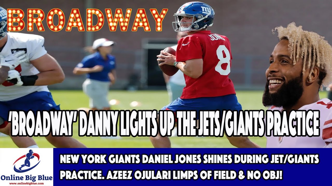 New York Giants Daniel Jones Shines during Joint Practice, Ojulari ...