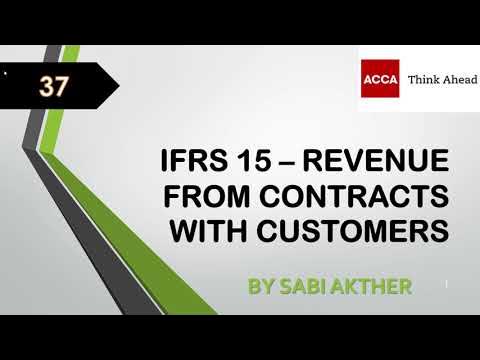 ACCA I Strategic Business Reporting (SBR) I IFRS 15 - Revenue From ...