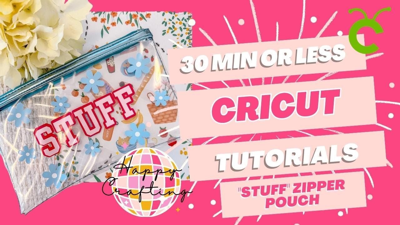 Cricut Beginner's Guide: Stoney Clover inspired Pouch | Adhesive Vinyl ...