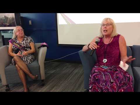 Anette and Dawn speak - Martha's retirement party.