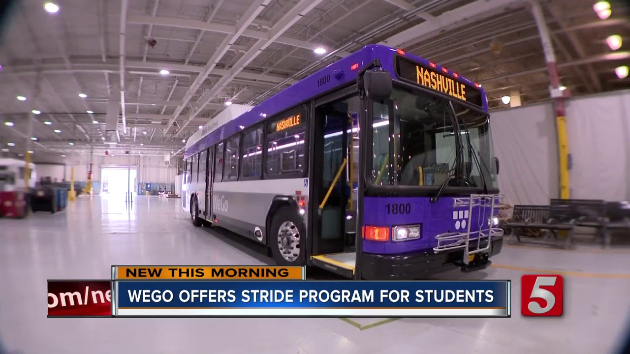 Metro Nashville high school students can ride WeGo buses for free - YouTube