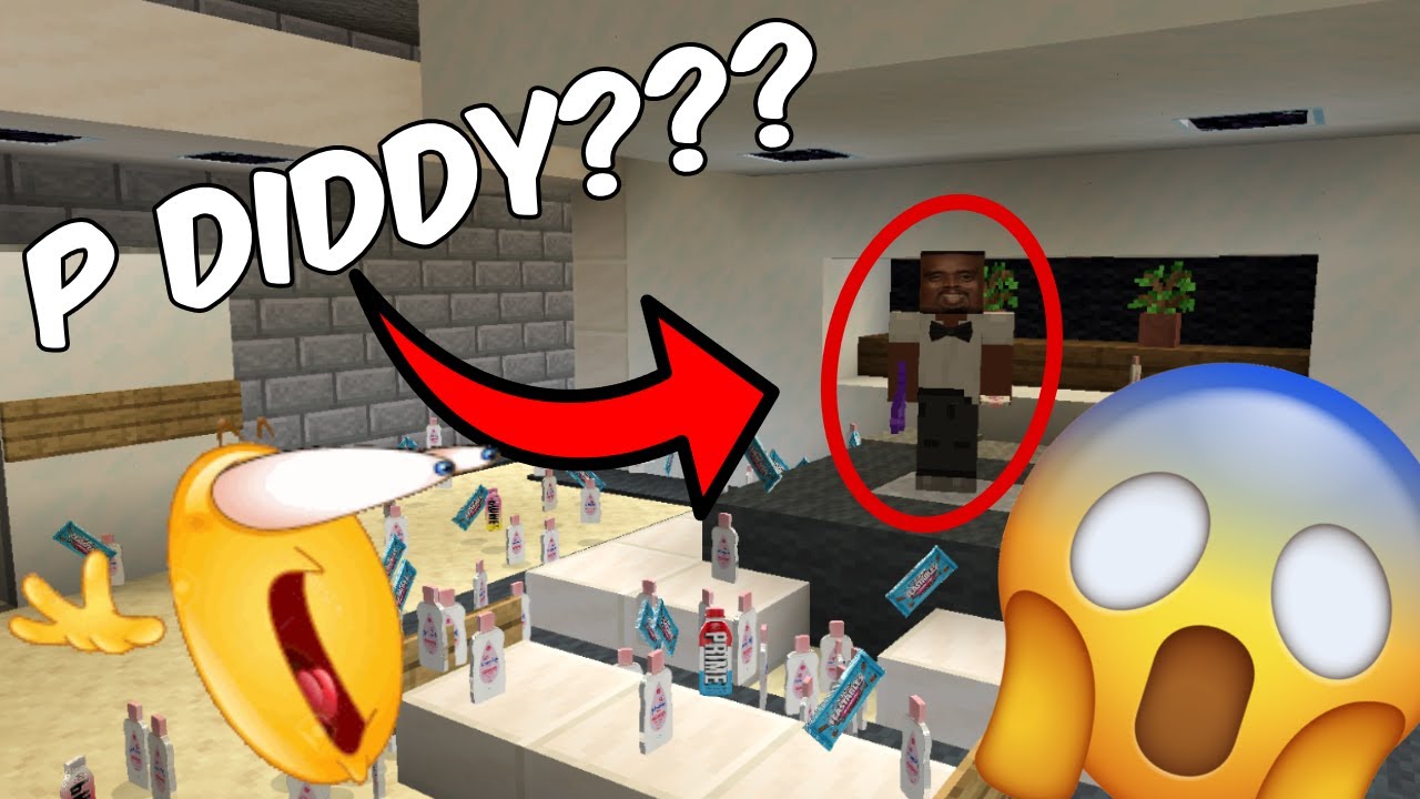 Trying Lunchly In Minecraft With P Diddy - YouTube