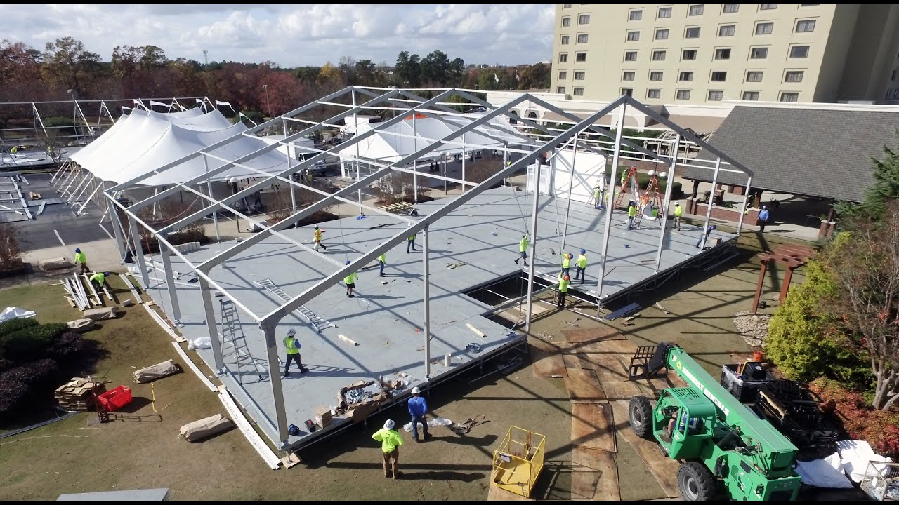 Granite Industries EPIC Elevated Flooring Installation - Losberger 30M ...