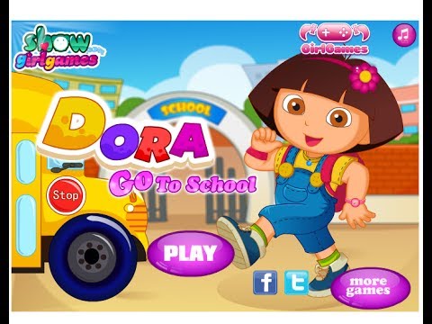 Dora The Explorer Online Games - Dora Goes To School Game - YouTube