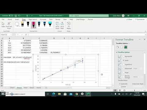How to draw Maximum and Minimum Gradients(Slopes) using Excel -P 2 ...