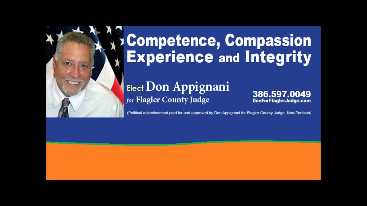 Don Appignani For Flagler County Judge - YouTube