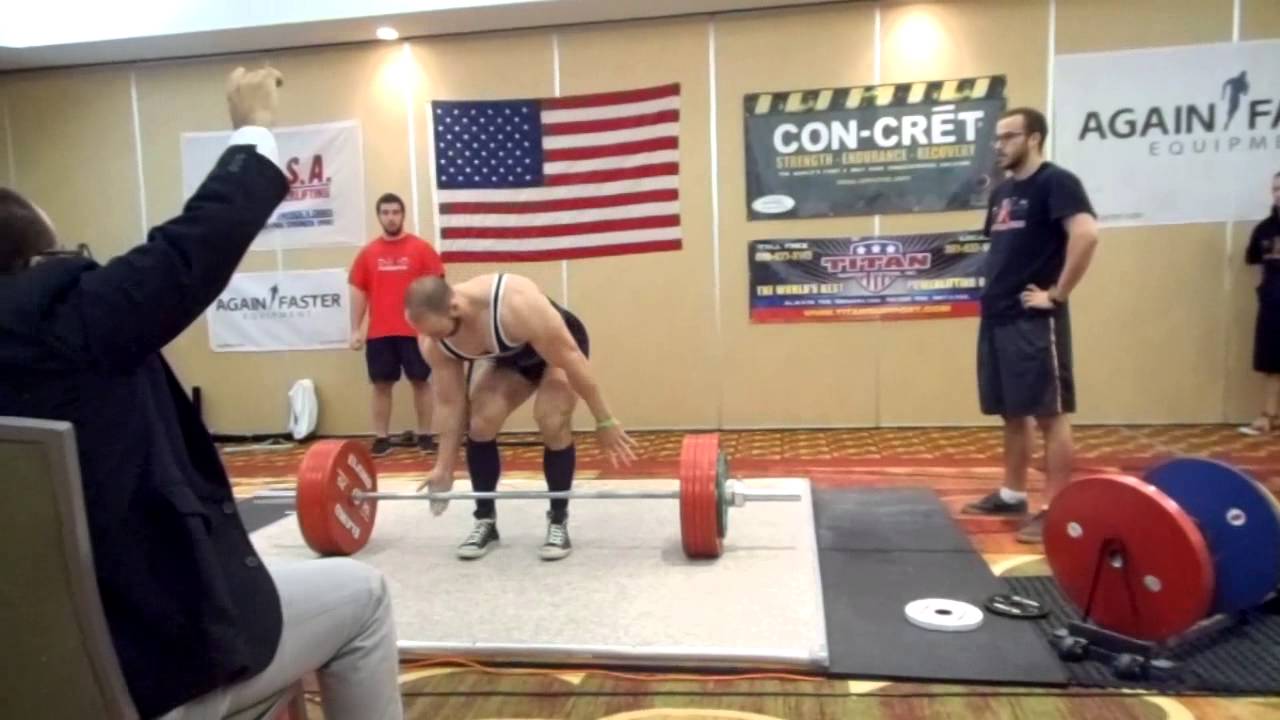 Nick Guidice - USAPL Mass State Championships - RAW Deadlift 295kg ...