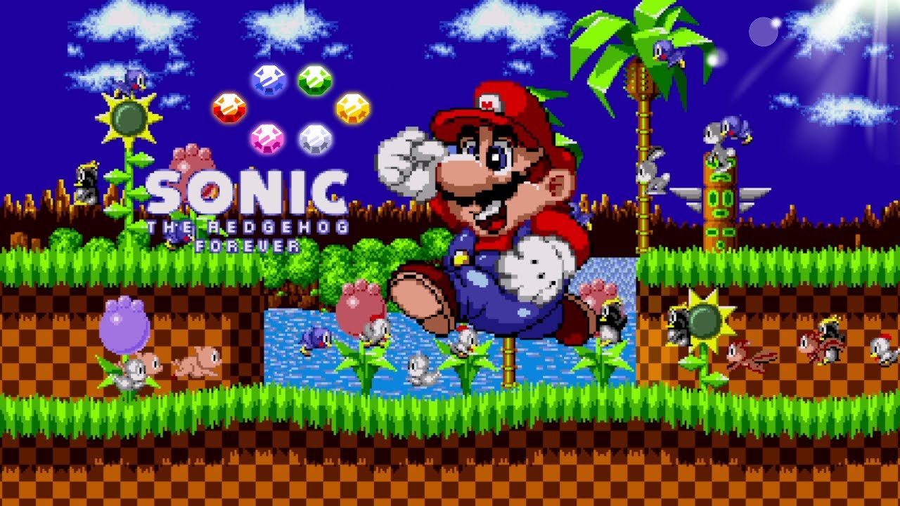 Super Mario in Sonic the Hedgehog Gameplay - YouTube