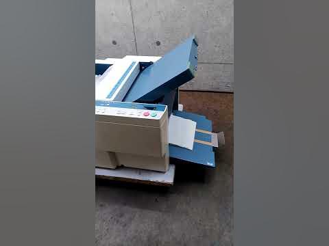 DUPLO/デュュプロ DF-910 紙折り機 デュプロフォルダー - YouTube