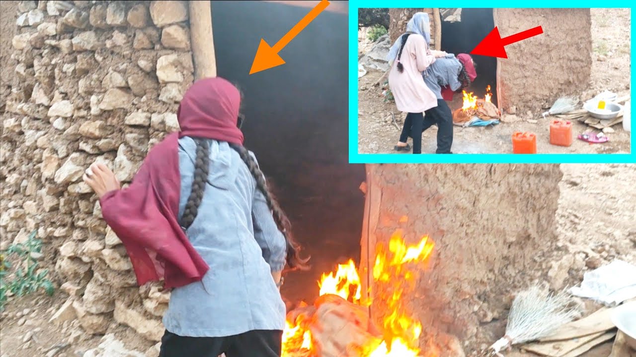 The fire of hate: the bride of a villager set fire to the hut of the ...