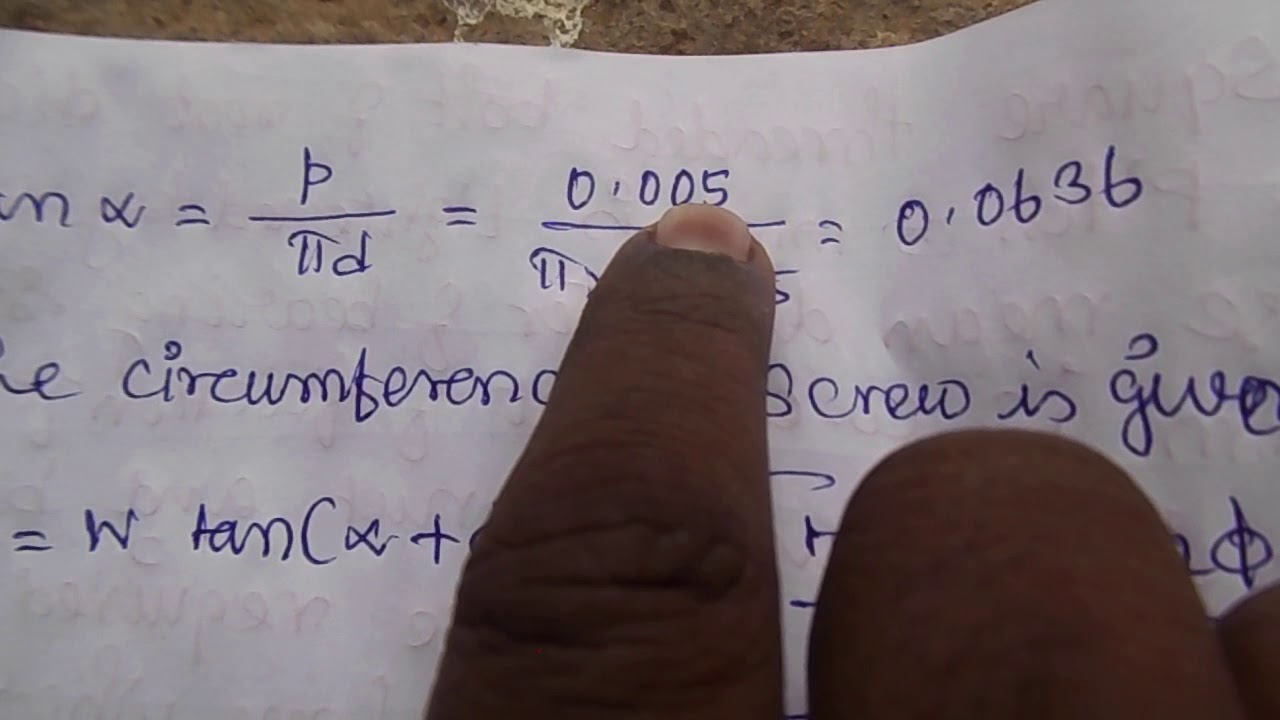 Friction problem - Bolt and nut - YouTube