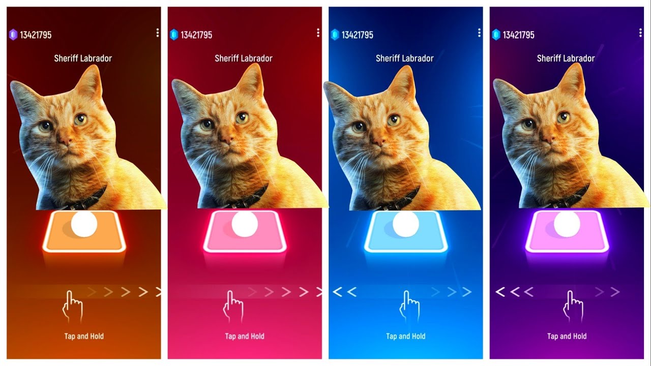 Cat tiles hop Cat family tiles hop game. .who is best - YouTube