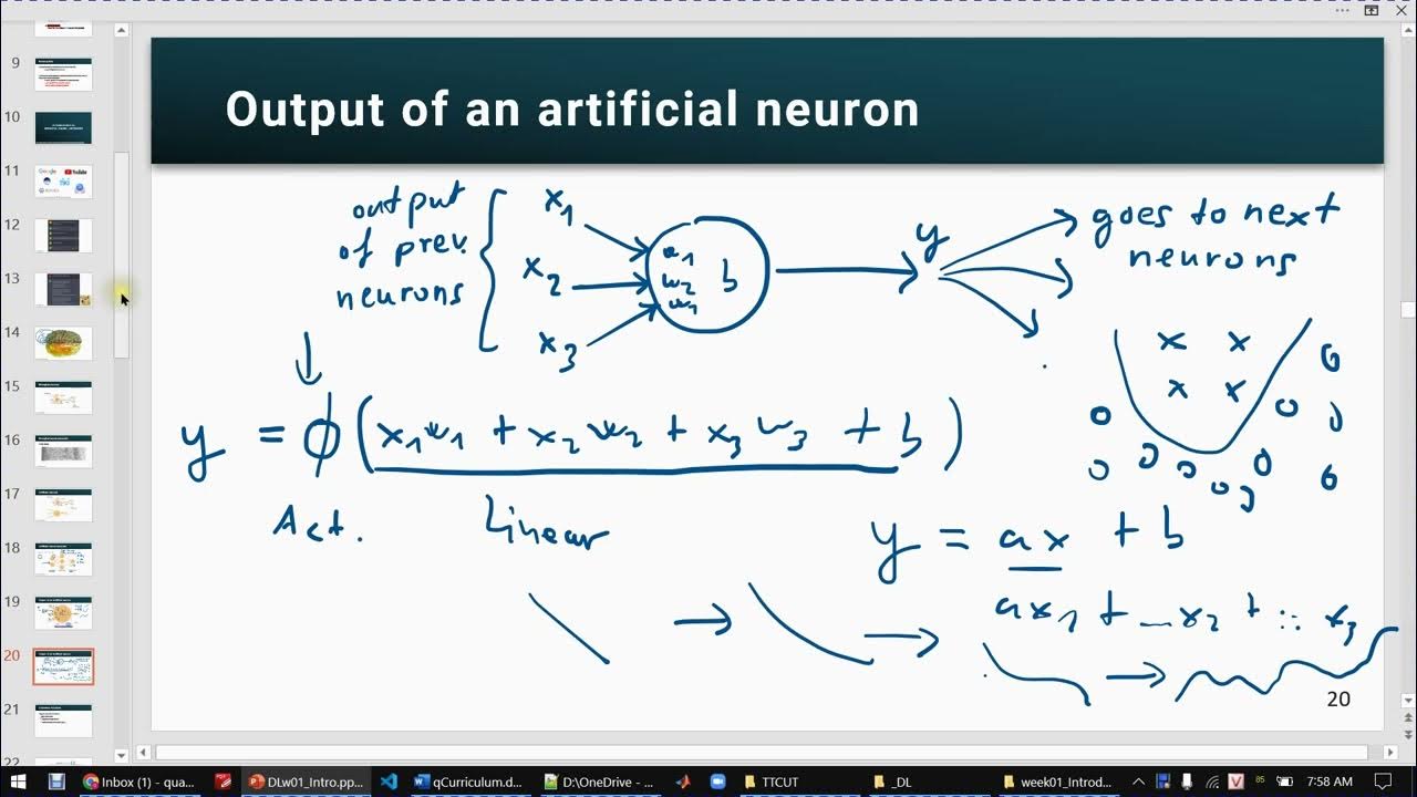 Deep Learning - Week 2: INTRODUCTION TO ARTIFICIAL NEURAL NETWORKS - YouTube