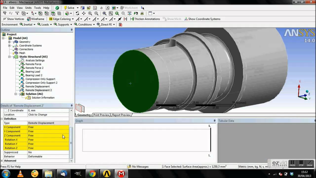 Ansys - Esercitazione 2 - Albero Rotante - Parte 2 - YouTube