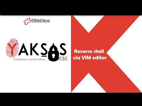 Reverse shell via Vim editor - YouTube